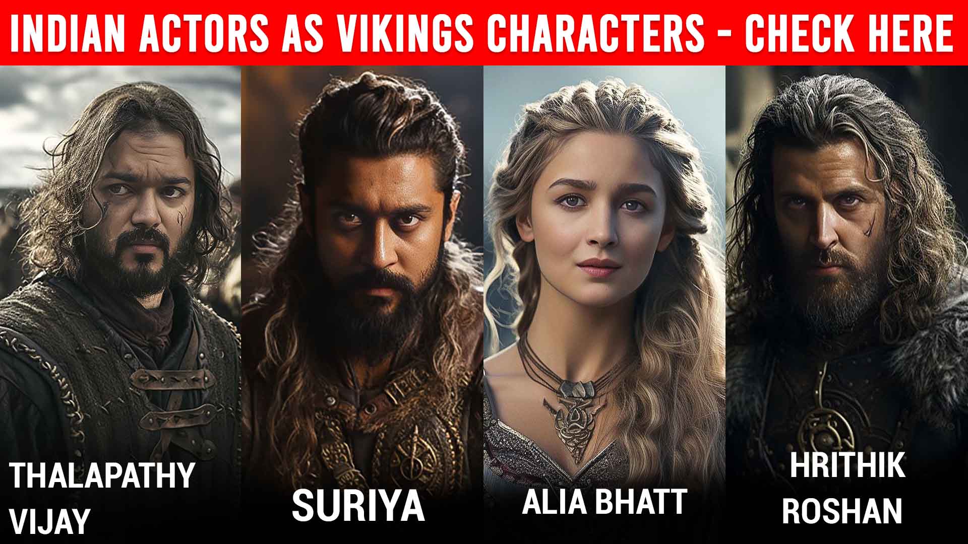 Look at Indian Actors As Vikings Characters; AI-Created All Images ...