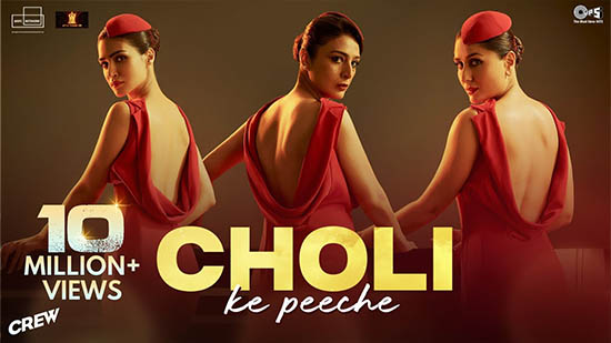 Choli Ke Peeche Song Cast (Crew Movie), Actress Name, Lyrics, Reaction ...